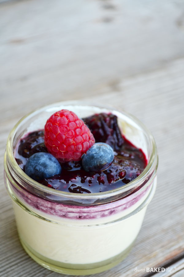 Lemon Panna Cotta {with Mixed Berry Compote} – Sweet Baked Life
