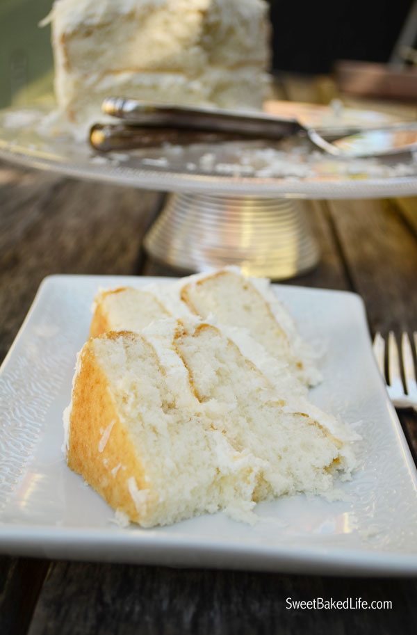 Coconut Cake with Coconut Buttercream Frosting – Sweet Baked Life