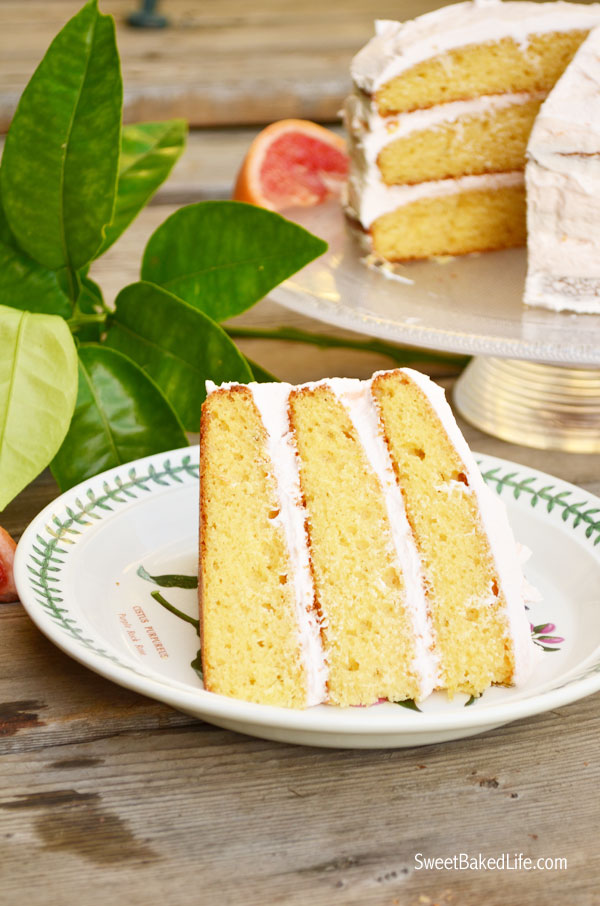 Pink Grapefruit Layer Cake – Sweet Baked Life