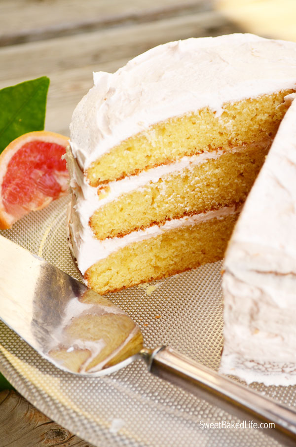 Pink Grapefruit Layer Cake – Sweet Baked Life