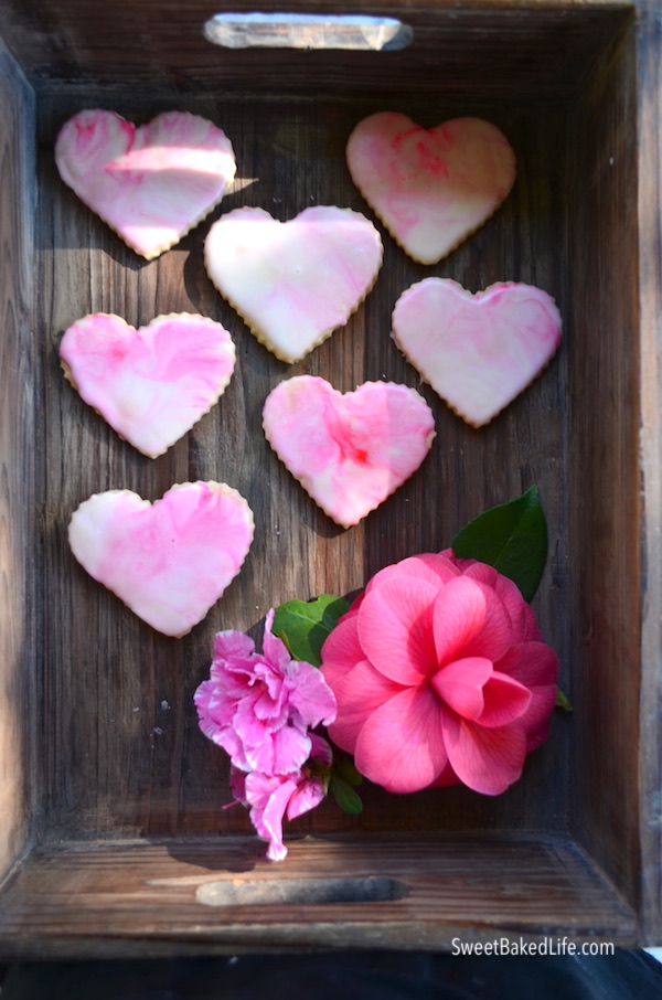 Pink Glazed Heart Shortbread Cookies – Sweet Baked Life