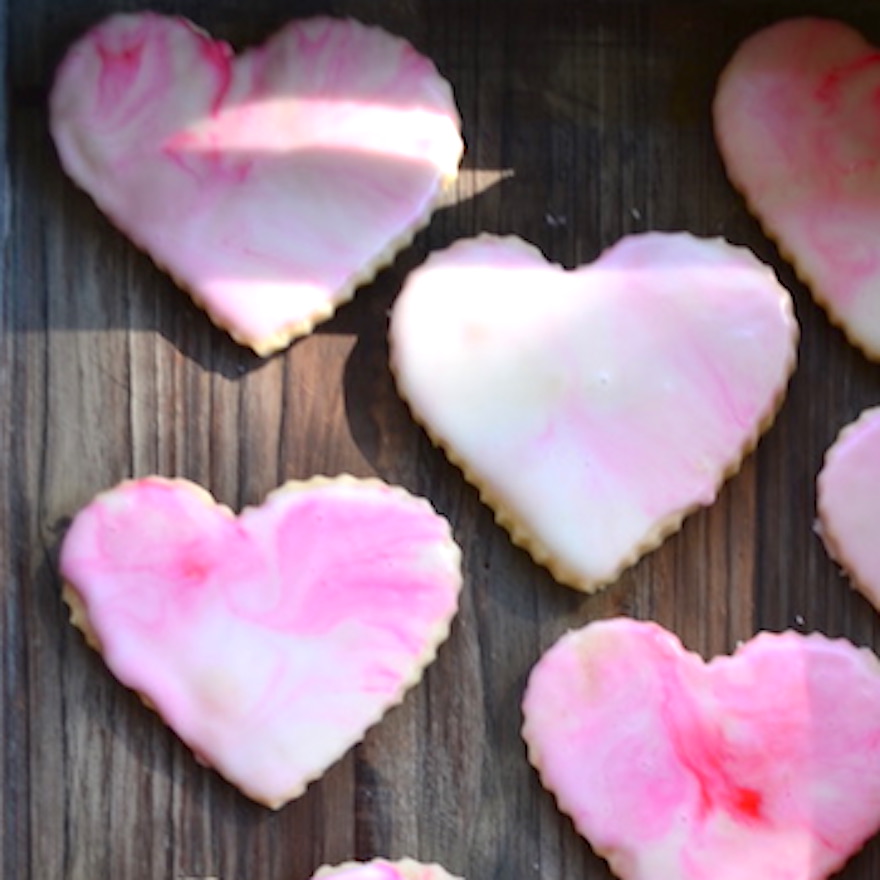 Pink Glazed Heart Shortbread Cookies – Sweet Baked Life