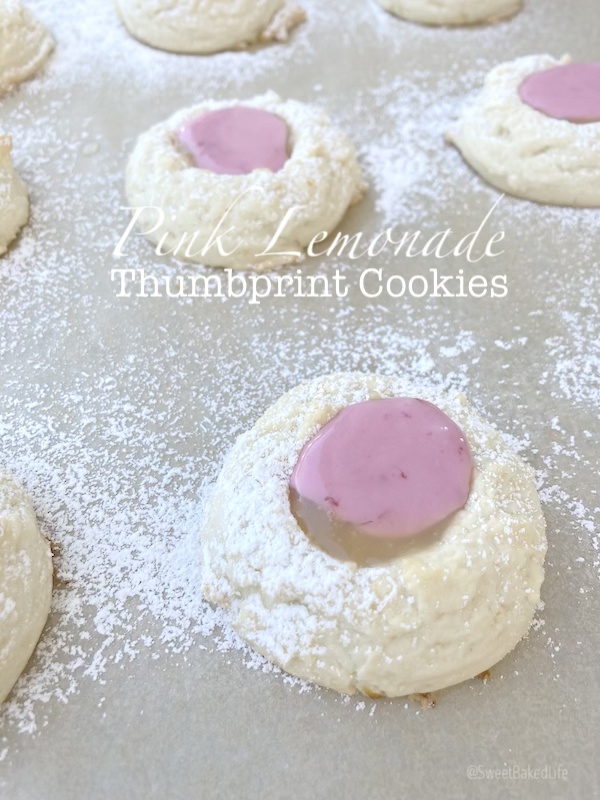 Pink Lemonade Thumbprint Cookies – Sweet Baked Life