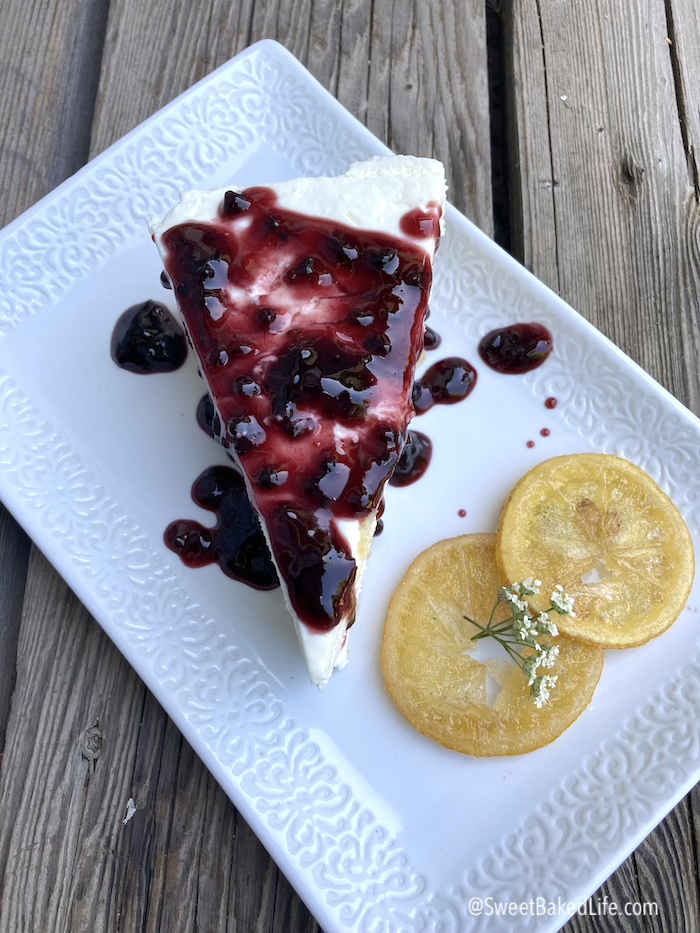 Lemon Cheesecake with Shortbread Cookie Crust – Sweet Baked Life